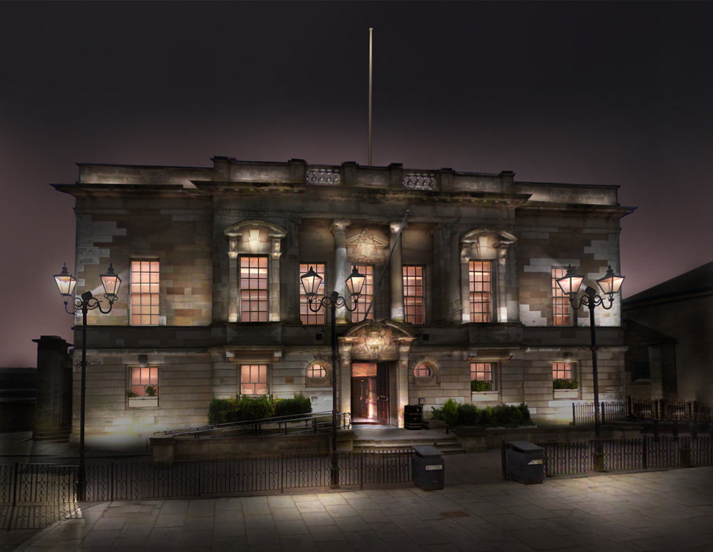 Sir John Wilson Town Hall Airdrie | Nich Smith Lighting Design